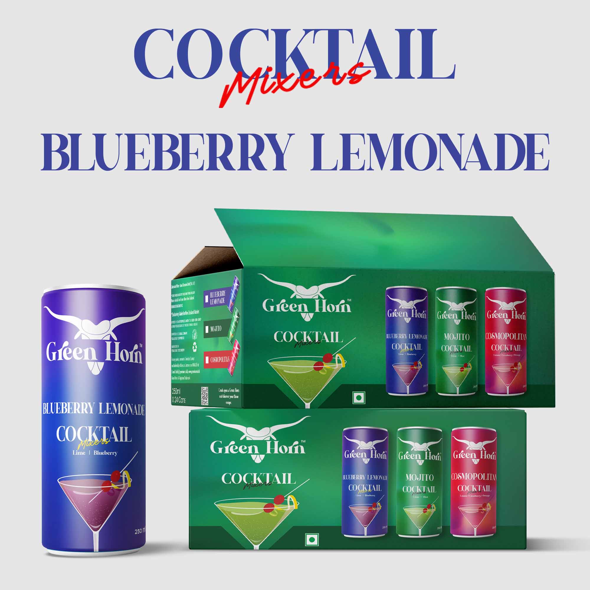 Green Horn Blueberry Lemonade Cocktail Mixers– DM Group